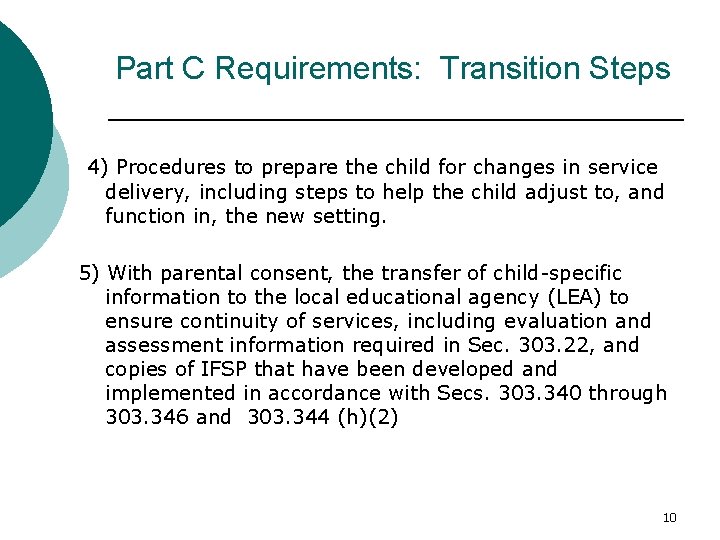 Early Transitions Facilitating Smooth Transitions for Families Out