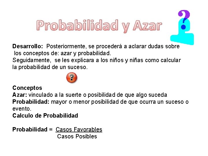 Probabilidad y Azar Materia Nuevas Tecnologas Grelis Peralta