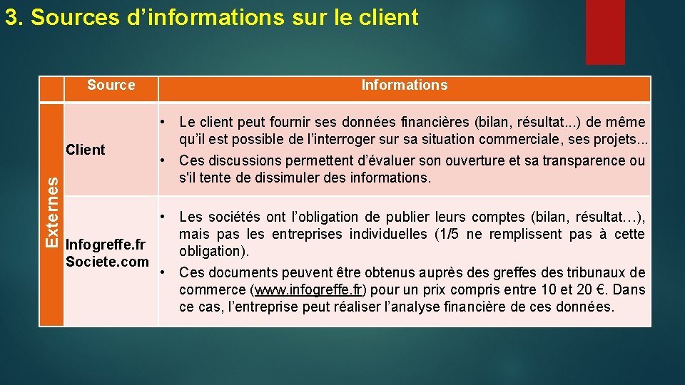 Chap 7 valuer le risque client 3 Sources