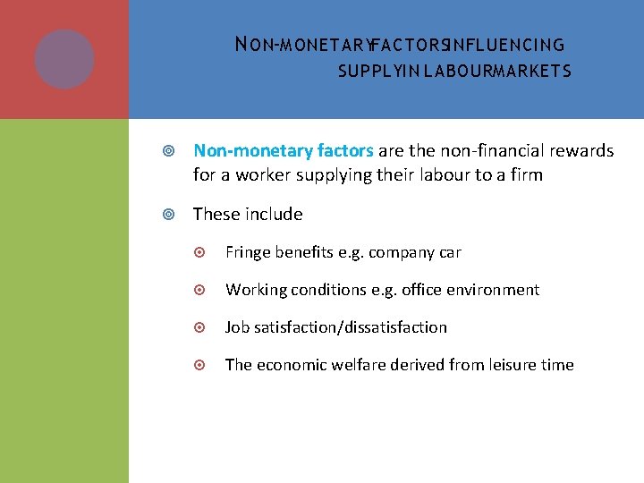 1 6 2 Influences upon the Supply of