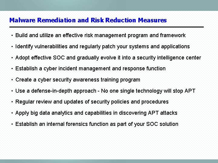 FINANCIAL SECTOR CYBER ATTACKS MALWARE TYPES REMEDIATION BEST
