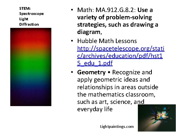 STEM Deep Space Discovery Tools Spectroscope Light Diffraction