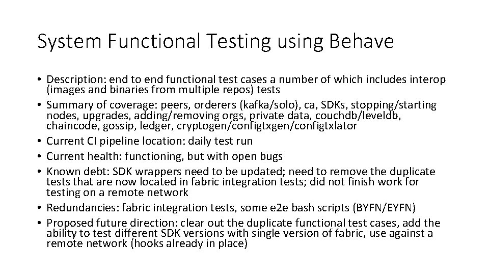 Fabric Test SuitesFrameworksScripts And How It All Fits