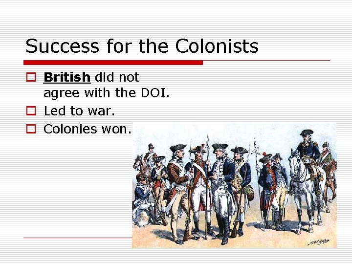 The American Revolution Chapter 6 Section 4 Main