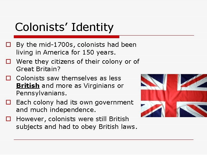 The American Revolution Chapter 6 Section 4 Main