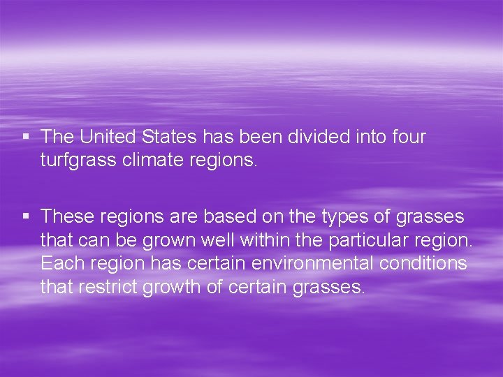 Identifying Classifying and Selecting Turfgrass Student Learning Objectives