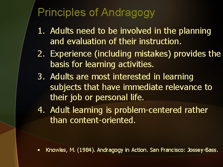 The Pedagogy of Medical Education Instructional Design Principles