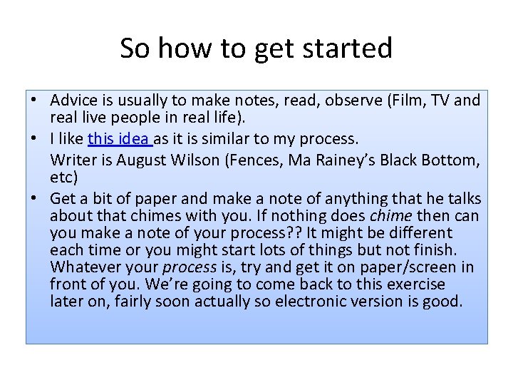 Pimp My Write Writing Tool Prototype So what