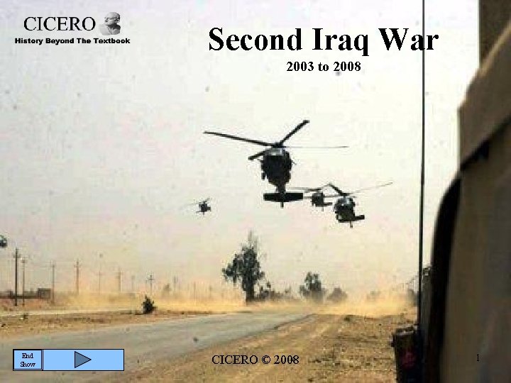 Second Iraq War 2003 to 2008 End Show