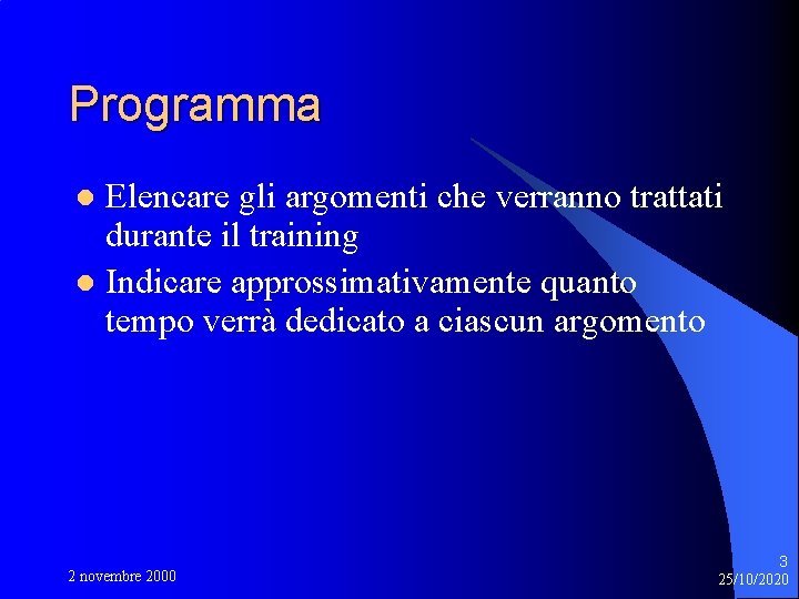 Lezione su Power Point Marco Riani 2 novembre