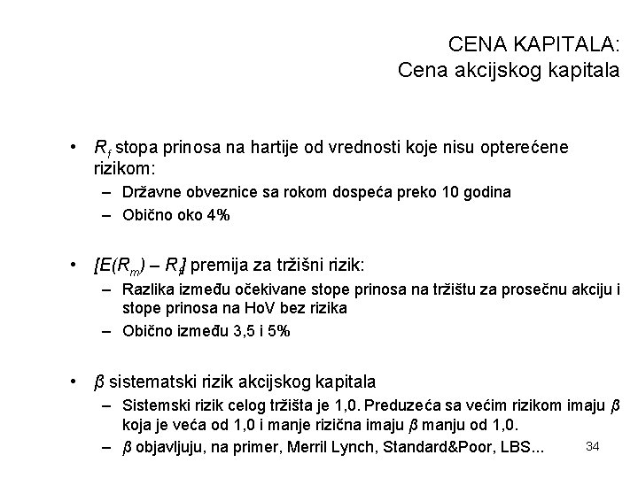 EKONOMSKI MODEL VREDNOSTI Dr ore Kalianin Ekonomski fakultet