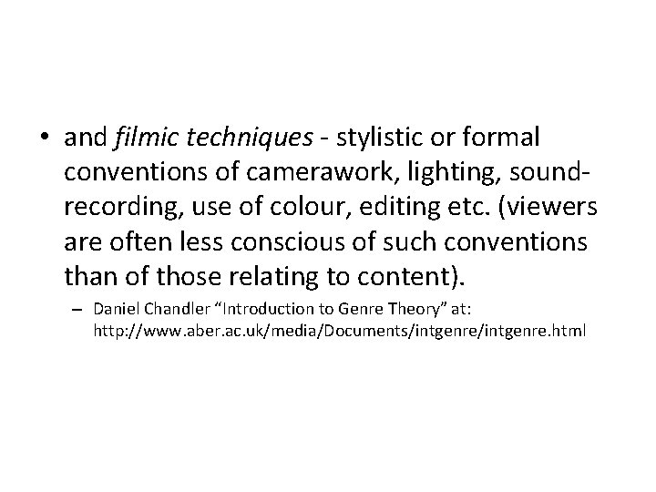 Basics of genre analysis Genre Scholars continue to