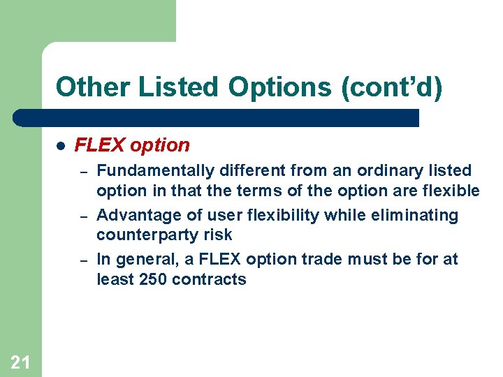 Chapter 2 Basic Principles of Stock Options 1