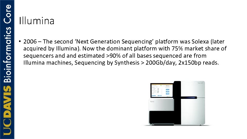 Genome Assembly Technology Bottom Line The Bottom Line