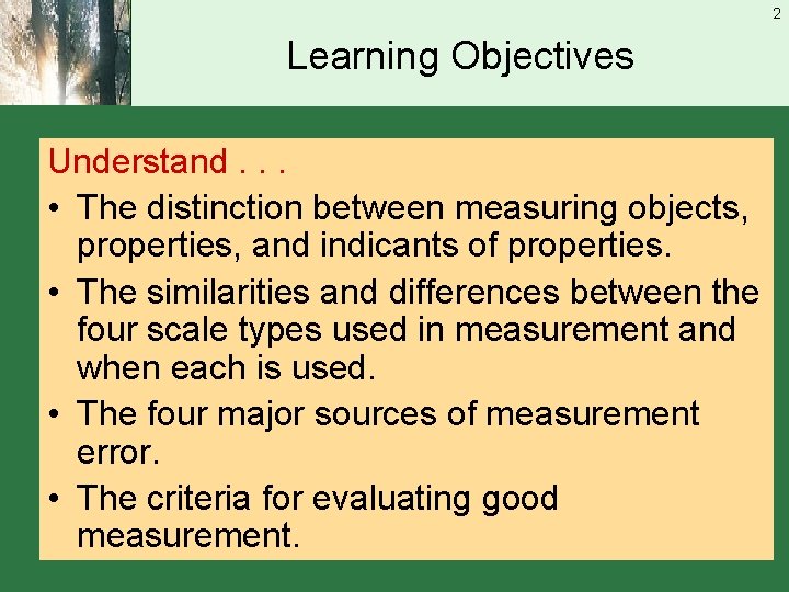 Chapter 11 Measurement Mc GrawHillIrwin Business Research Methods
