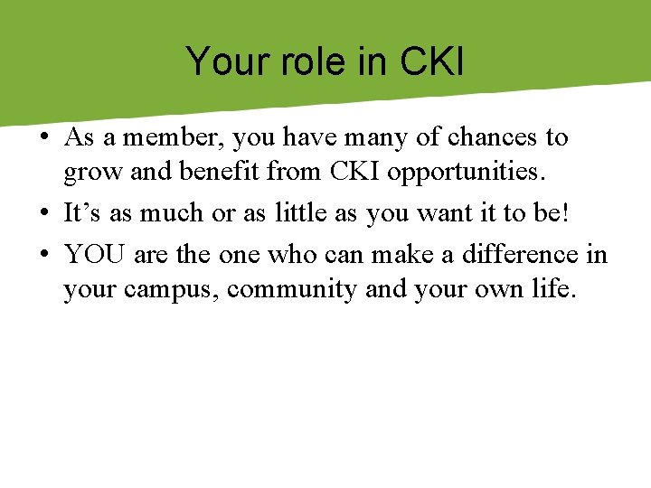 CKI Circle K International CKI 101 Introduction Circle