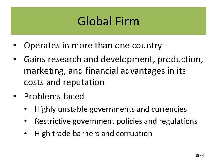 Marketing An Introduction 15 The Global Marketplace 3