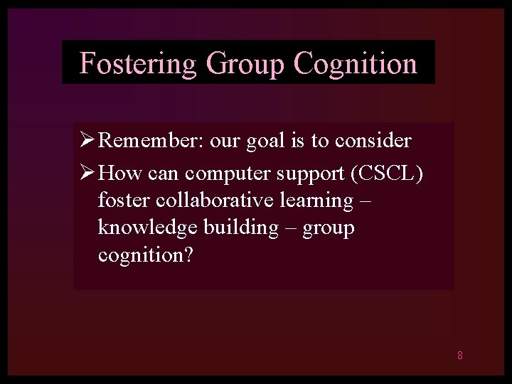 Group Cognition in Online Collaborative Math Problem Solving