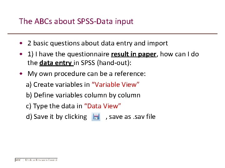 SPSS Using statistical software a primer Shang Borui