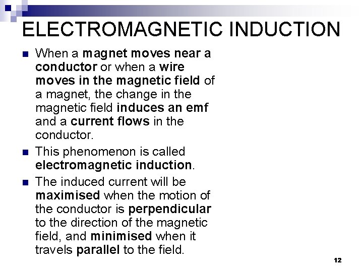 ELECTRODYNAMICS 1 Force on a currentcarrying wire in