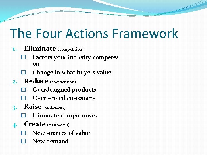 Blue Ocean Strategy Chapter 2 Analytical Tools and