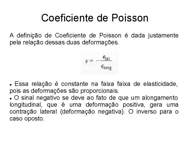 Coeficiente de Poisson Grupo 3 Deformao Ao se