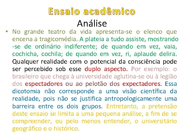 Ensaio acadmico Conceito Ensaio ao de pensar Dissertao