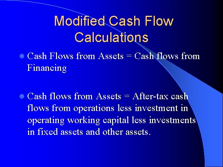 Chapter 3 Understanding Financial Statements and Cash Flows