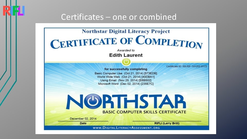 Northstar Digital Literacy Assessment Rhode Island Why Northstar