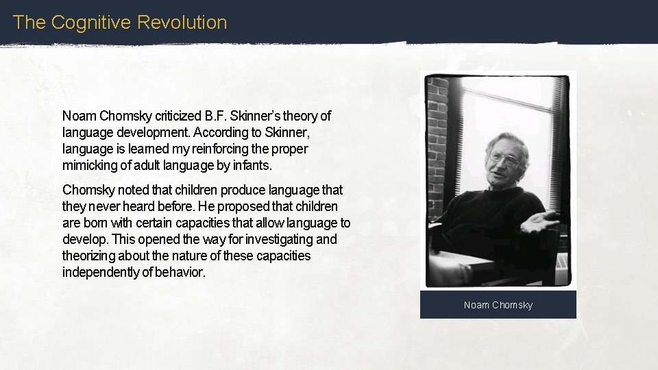 COGNITIVE PSYCHOLOGY Kenneth J Malmberg Ph D HISTORY