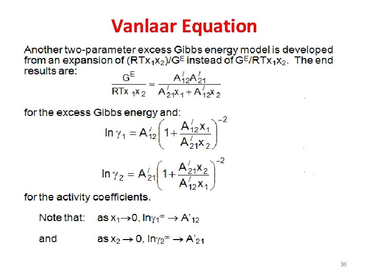 CHEMICAL ENGINEERING THERMODYANAMICSII EVALUATION OF ACTIVITY ...