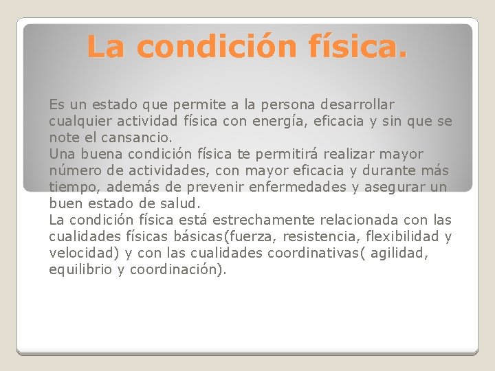 La condicin fsica APUNTES EDUCACIN FSICA 3 E