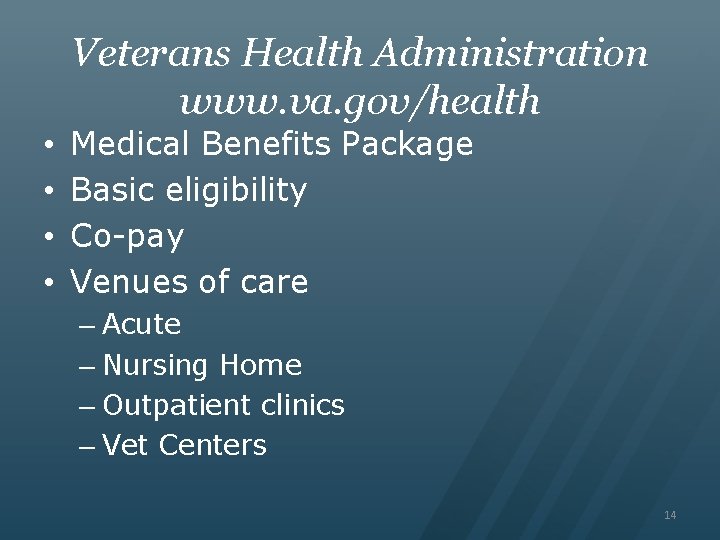 VA 101 Basic Training for Understanding the Department