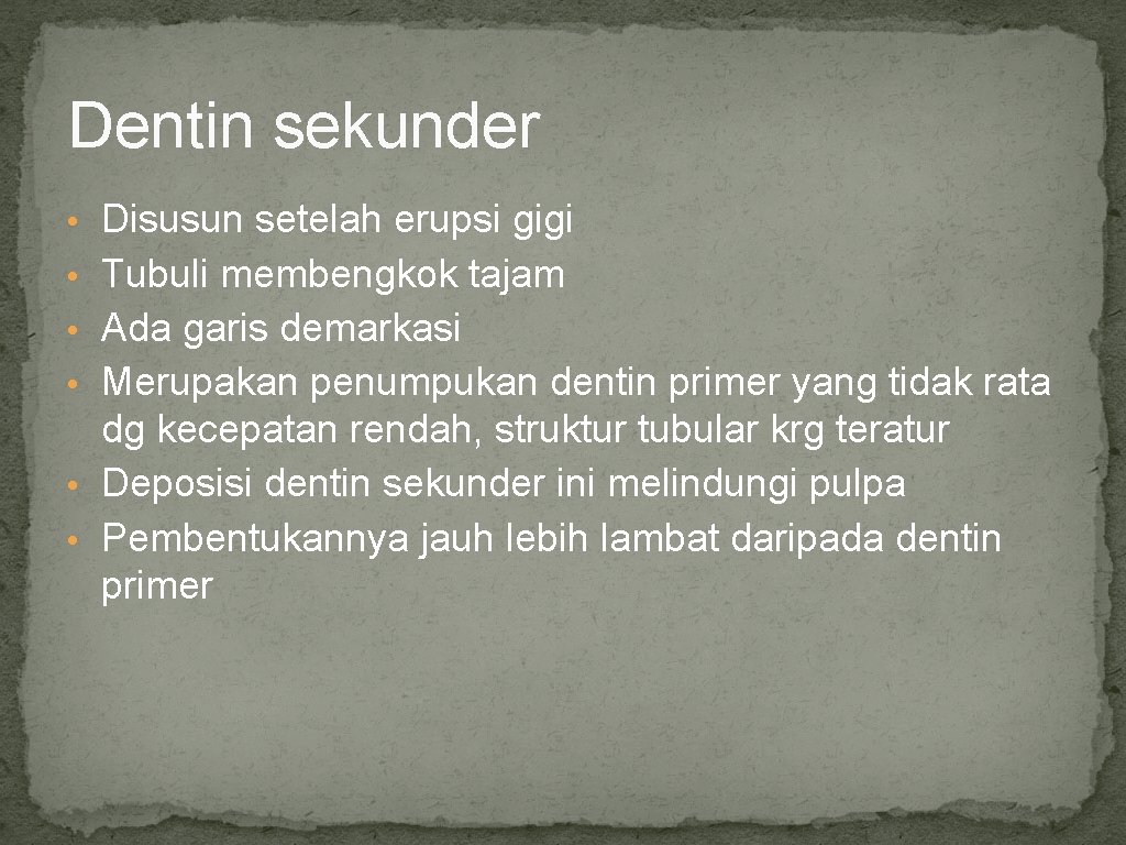 Blok Kedokteran Gigi Dasar Struktur jaringan keras gigi