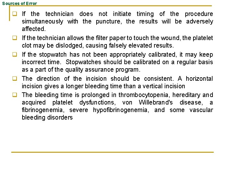General Approach in Investigation of Haemostasis Lecture 2