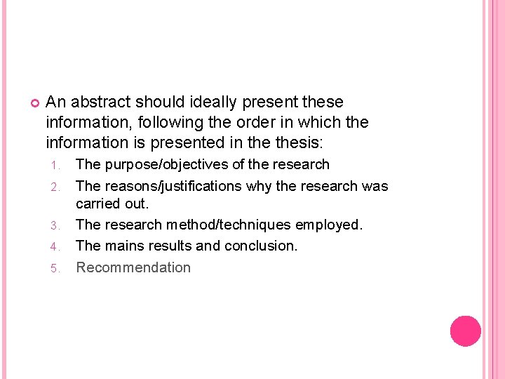 CONCLUSION ABSTRACT RESEARCH METHOD FOR ACADEMIC PROJECT I
