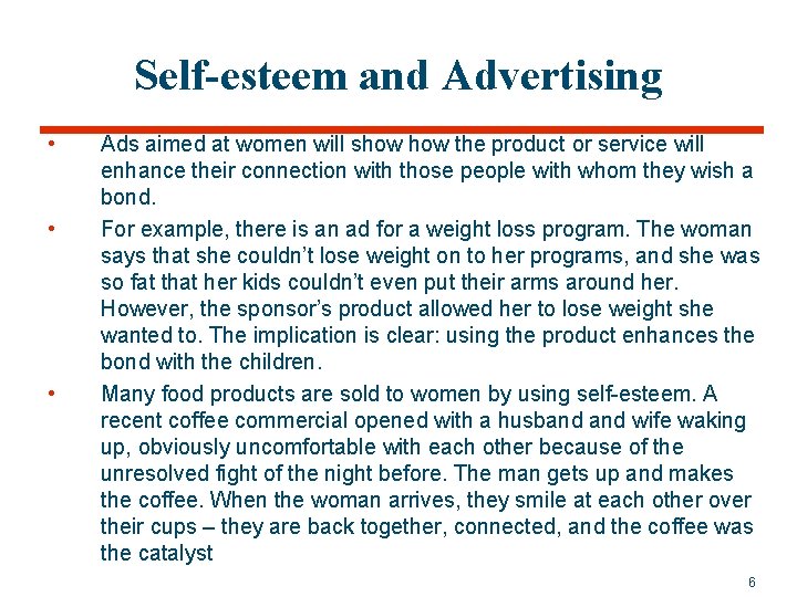 MKT 201 Buyer Behavior Chapter 5 Supplementary Examples