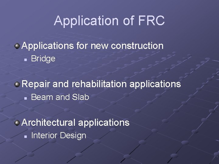 Fiber Reinforced Concrete FRC Feisal salah Introduction Is