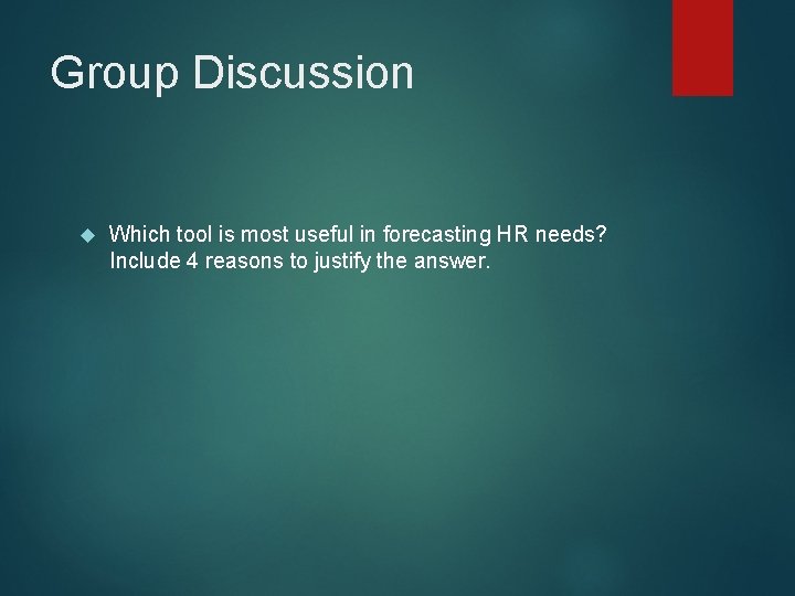CHAPTER 5 HUMAN RESOURCE PLANNING Human Resource Planning
