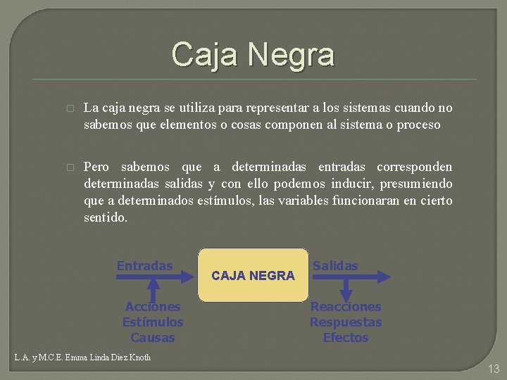 ENFOQUE DE SISTEMAS APLICADO A LA ADMINISTRACIN L