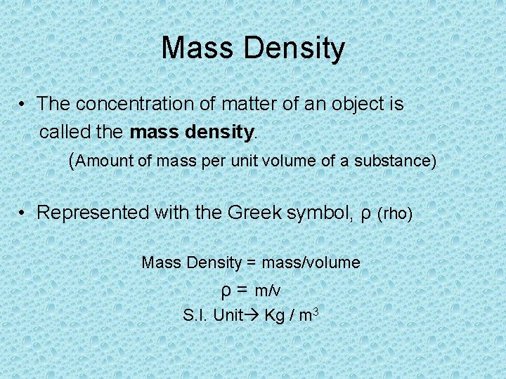 Fluid Mechanics Chapter 9 Defining a Fluid A