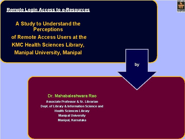 Remote Login Access to eResources A Study to