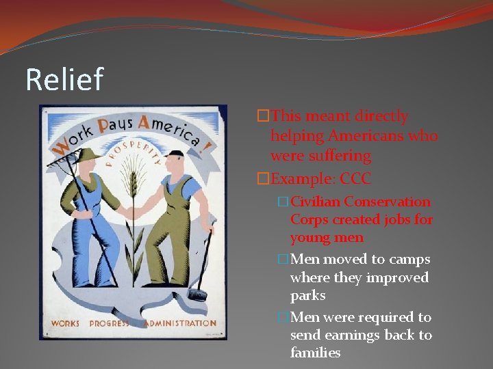 Notes 5 4 The New Deal Objective SWBAT