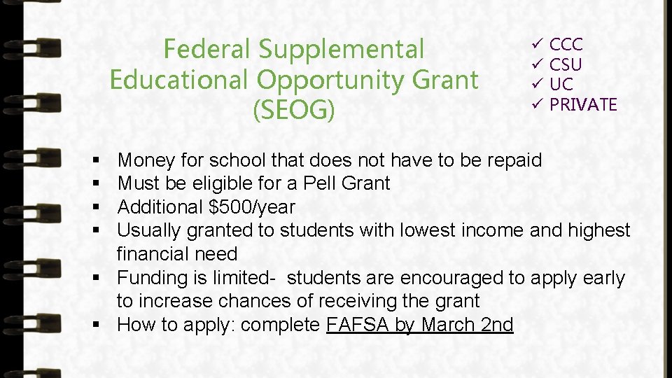 Paying for College Jesus Gutierrez DVC Financial Aid