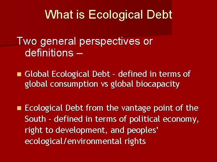 Presentation on Climate Finance Lidy Nacpil Jubilee South