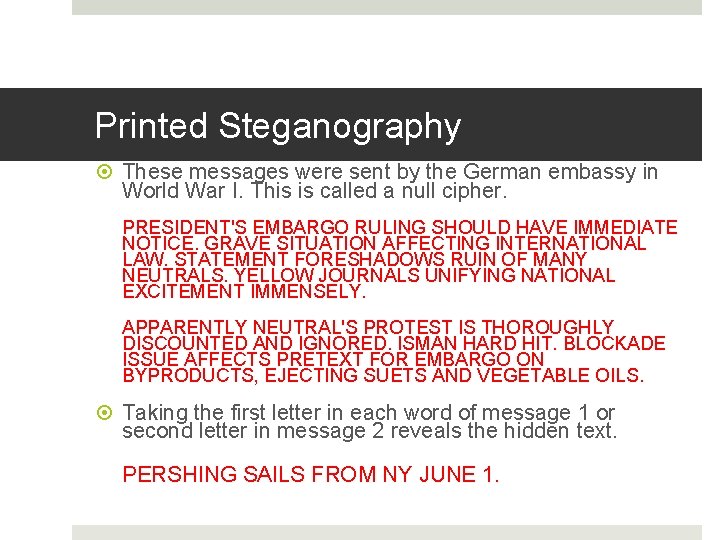 Steganography Rayan Ghamri Introduction Steganography from the Greek