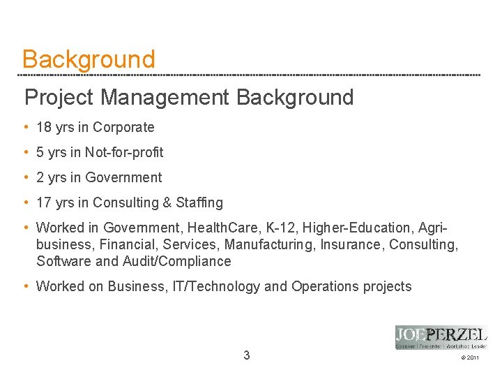 Project Management for the BA the minimum you