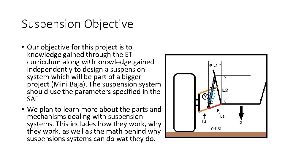 Mini Baja Suspension Design ET 493 Senior Design