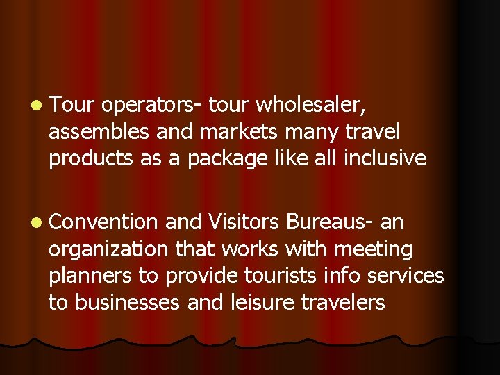 Destination Marketing Chapter 6 Hospitality and Tourism Destinations