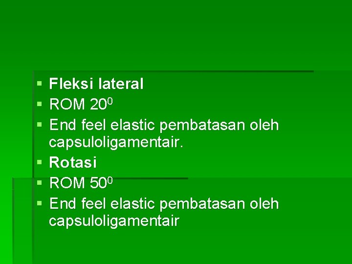 KINESIOLOGI DAN BIOMEKANIK LUMBAR SPINE Oleh Sugijanto TUJUAN